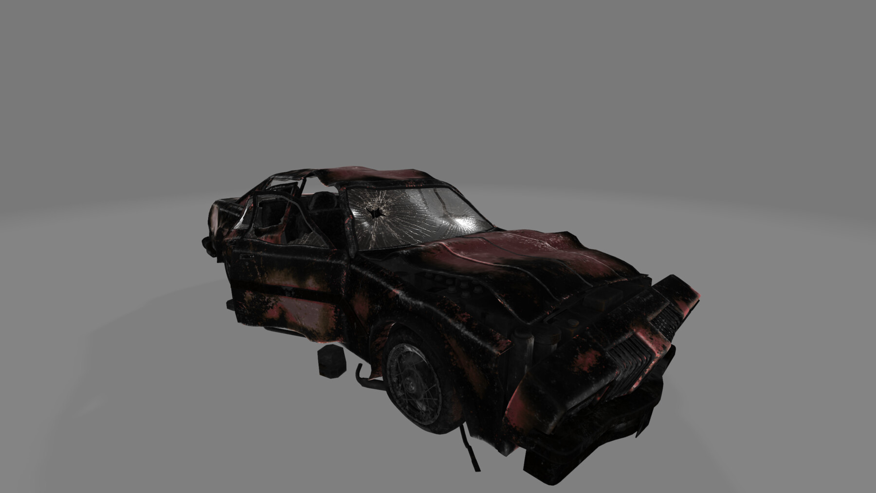 ArtStation - wrecked car | Game Assets