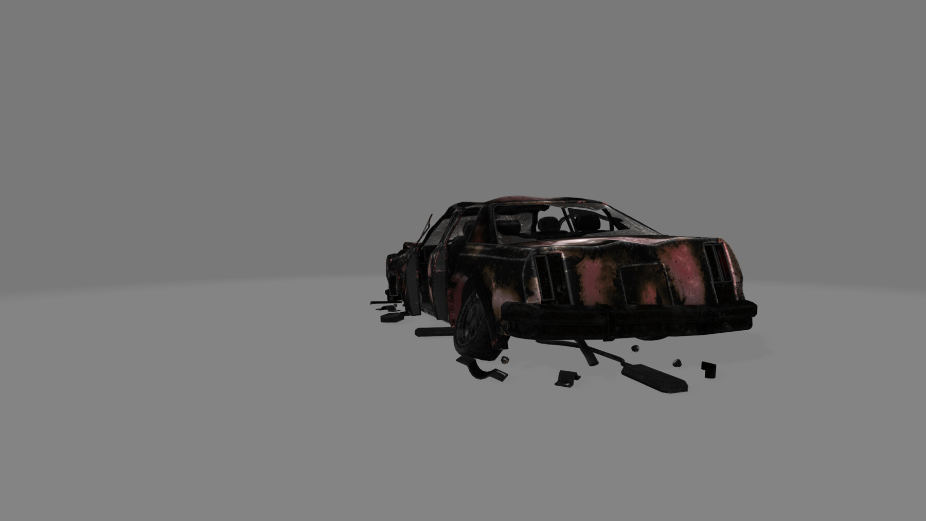 ArtStation - wrecked car | Game Assets