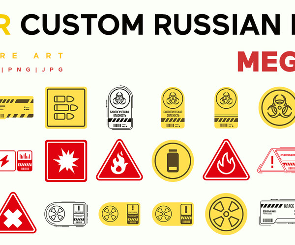 ArtStation - Photo/Textures Reference Ultimate 100+ Russian Decals ...