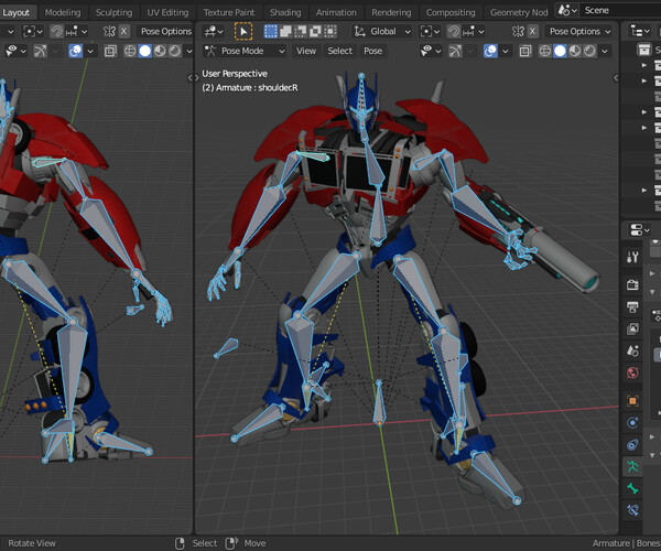 ArtStation - Optimus Prime Transformers Prime 3D Character Rig | Game ...