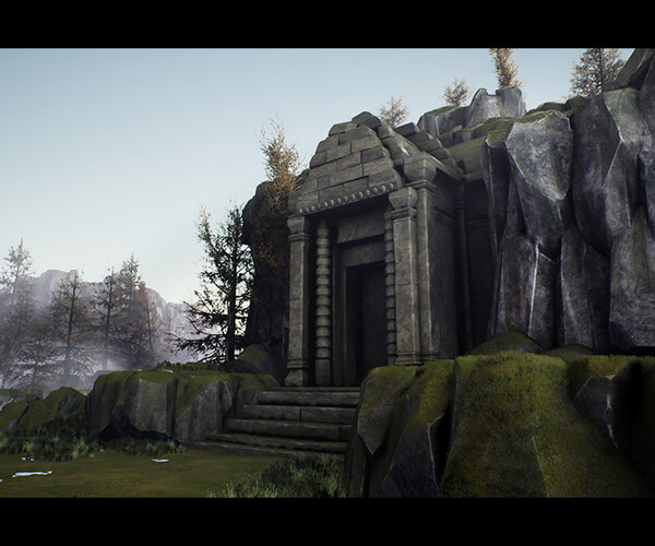 ArtStation - Realistic Fantasy Game Environment in Maya & Unreal Engine ...