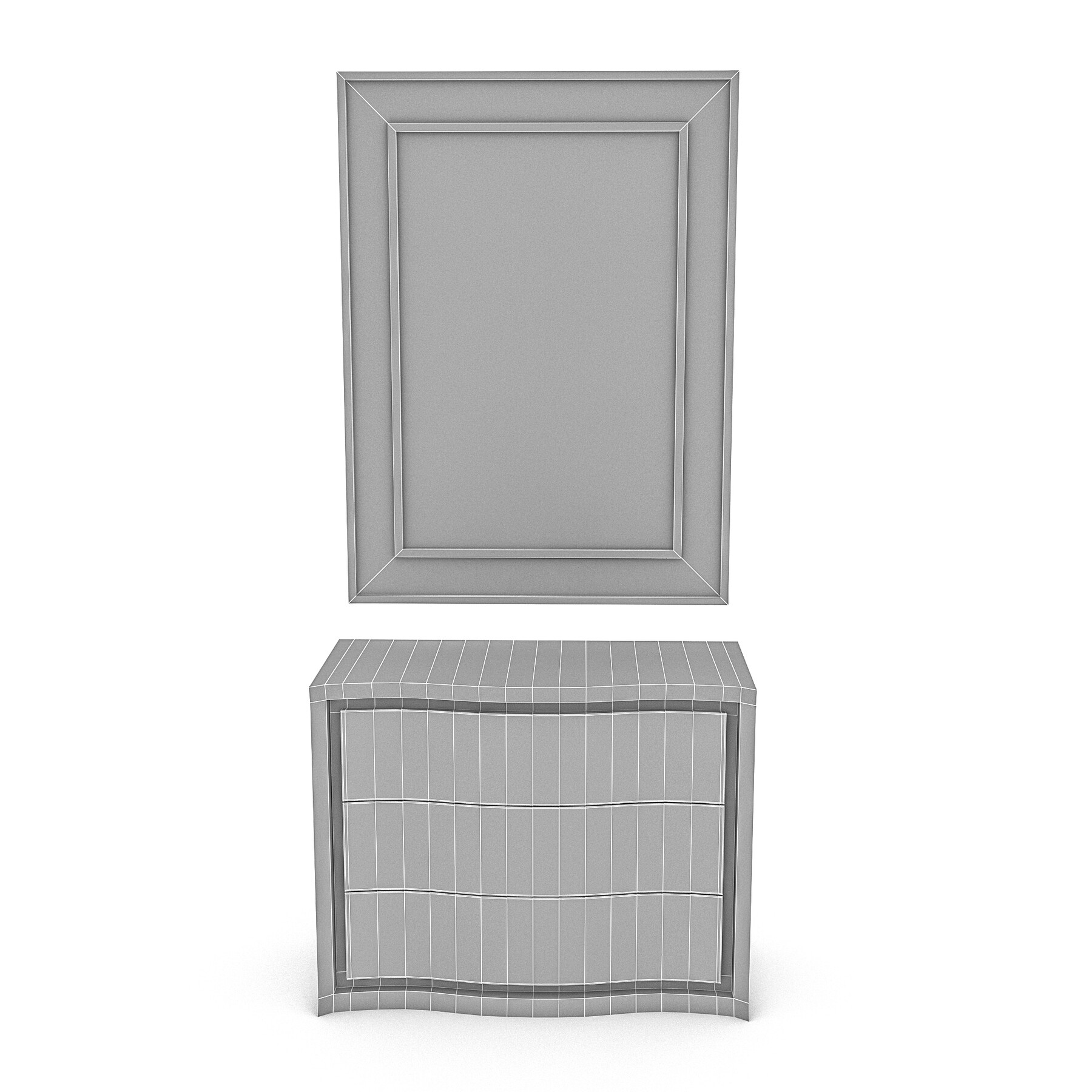 ArtStation - classic makeup mirror 3D | Game Assets