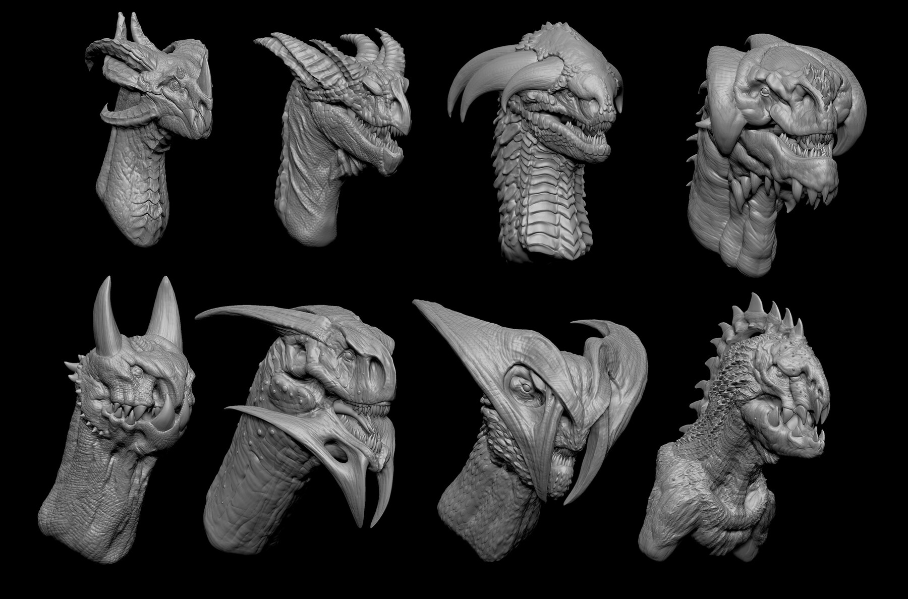ArtStation - Dragon Set 1 | Resources