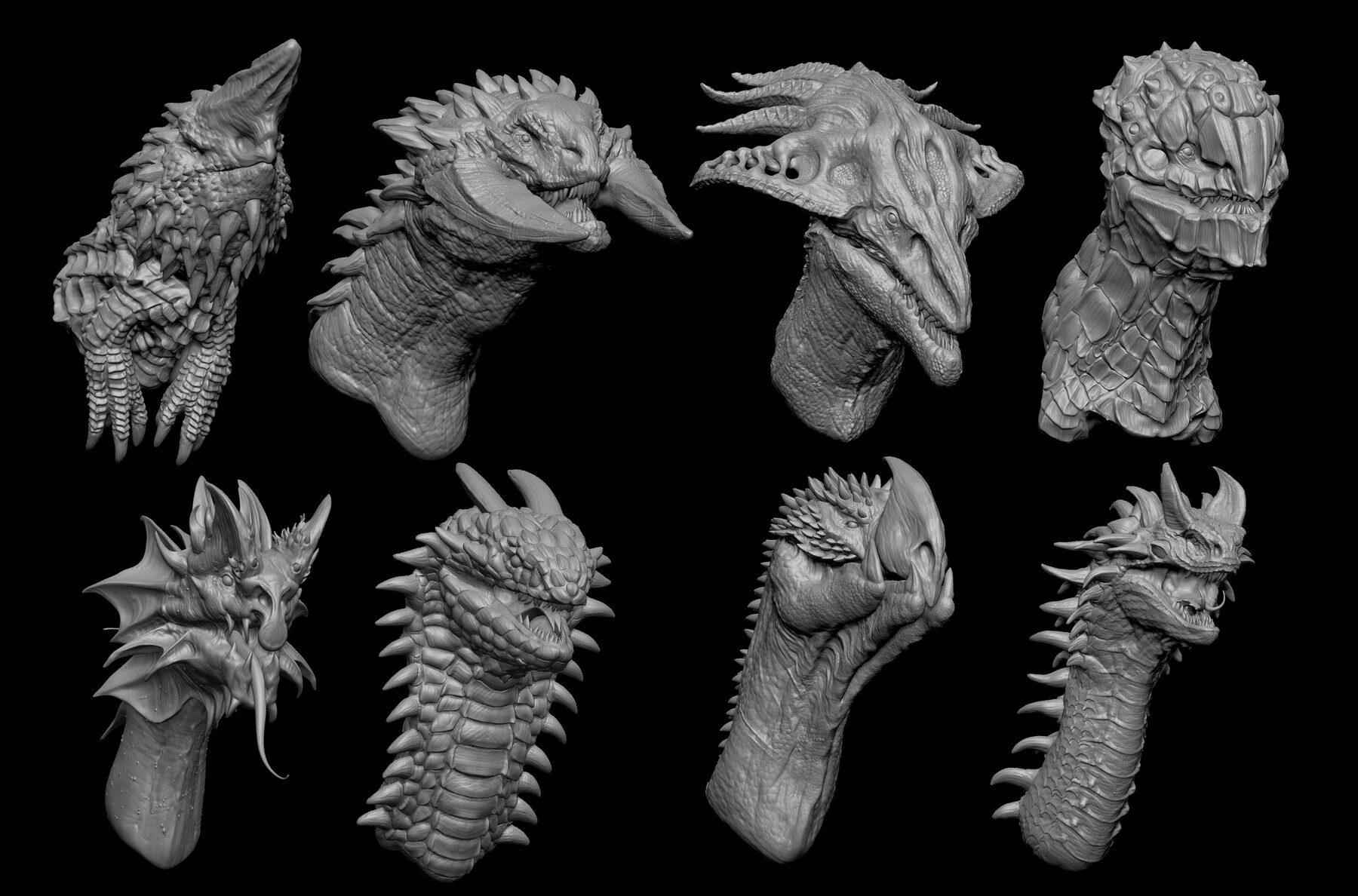 ArtStation - Dragon Set 1 | Resources