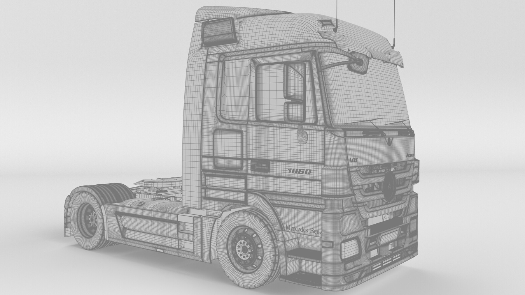 ArtStation - MercedesBenz-Actros 1860 | Resources