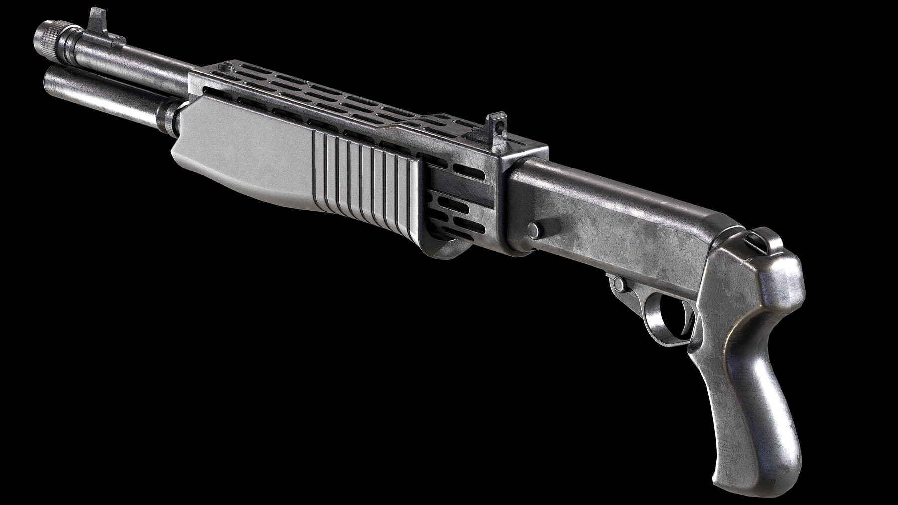 ArtStation - SPAS-12 PBR Low-poly 3D model | Game Assets