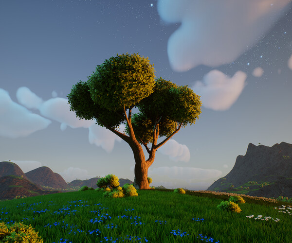 ArtStation - Stylized Trees Pack | Game Assets