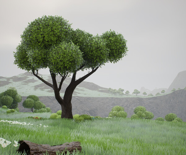 ArtStation - Stylized Trees Pack | Game Assets