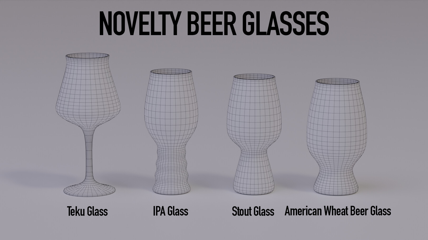 ArtStation - Beer Glassware - A complete collection | Resources