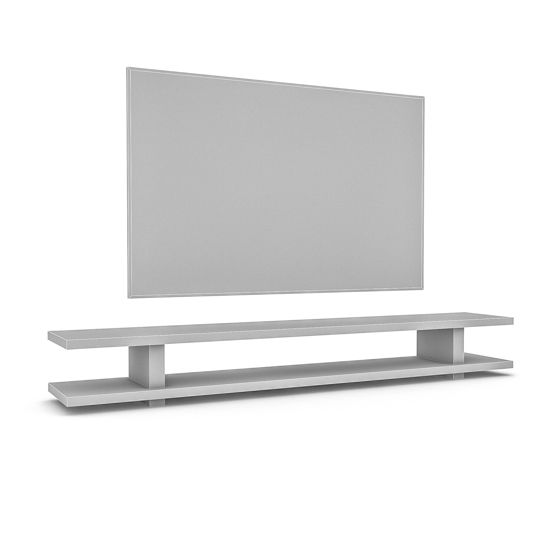 ArtStation - modern tv unit 3D model | Game Assets