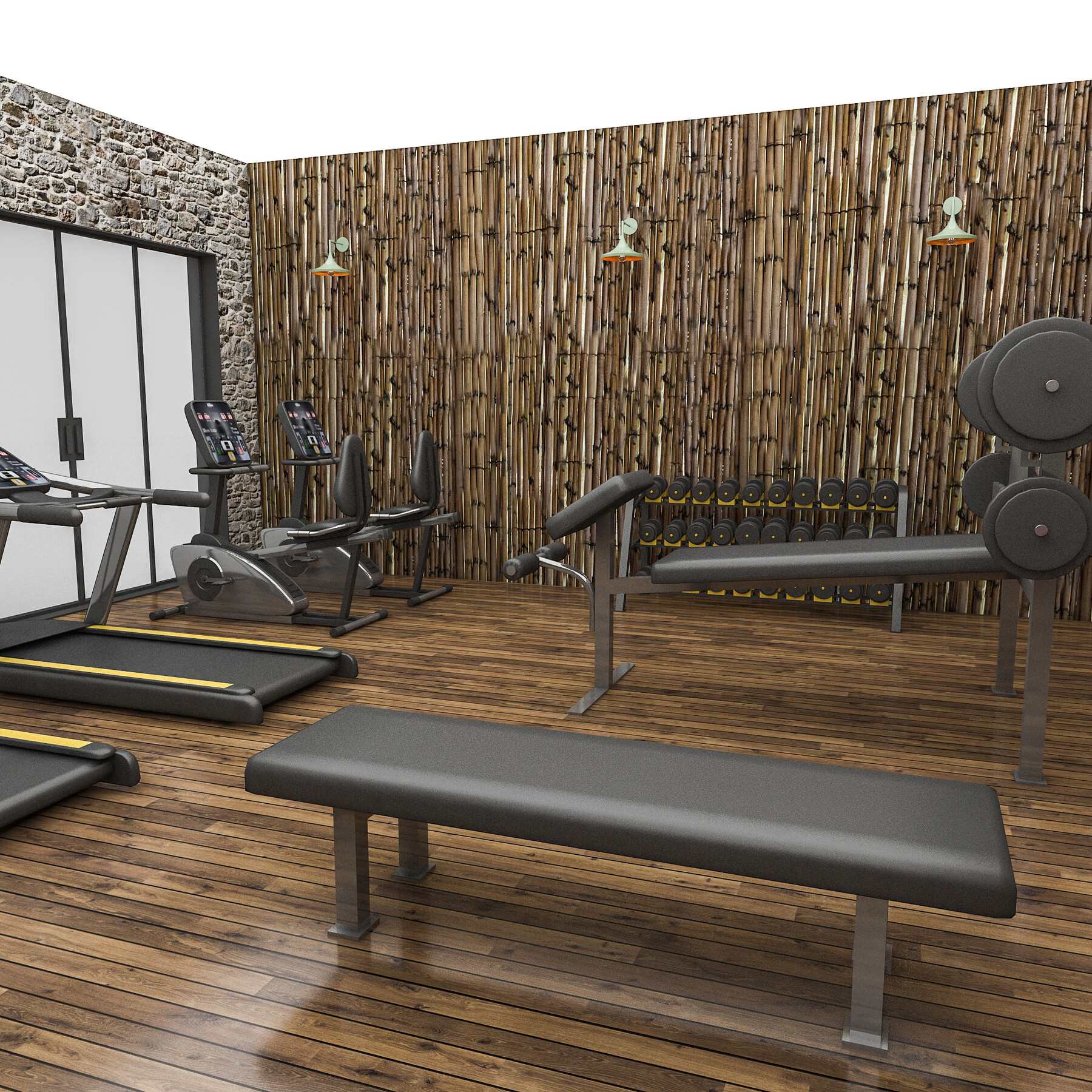 ArtStation - 3D gym full | Game Assets