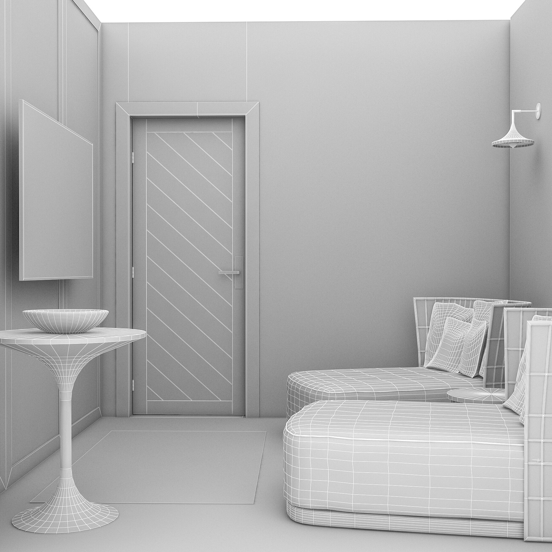 ArtStation - 3D model recreation room | Game Assets