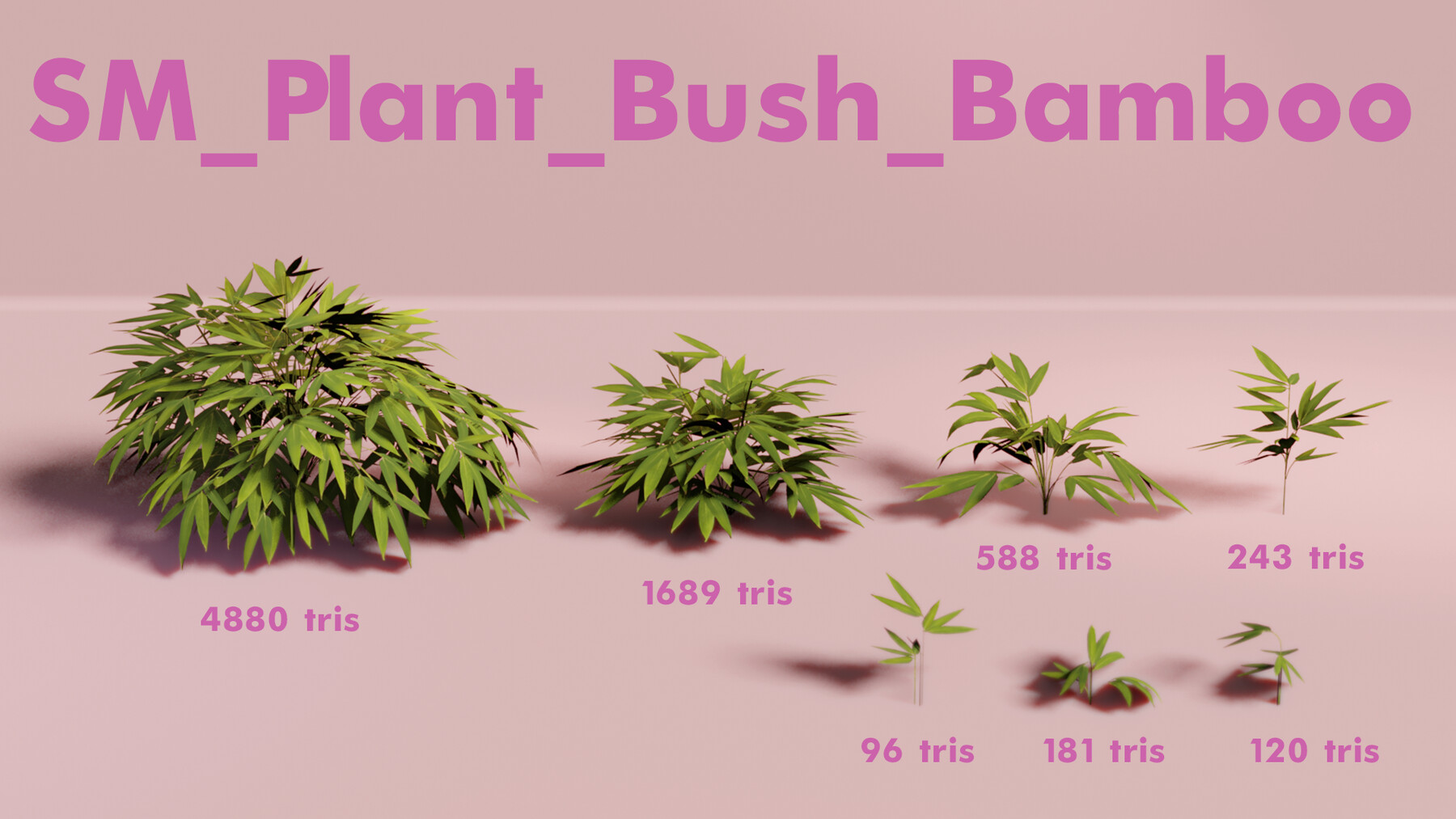 ArtStation - Bamboo Bush Pack | Game Assets