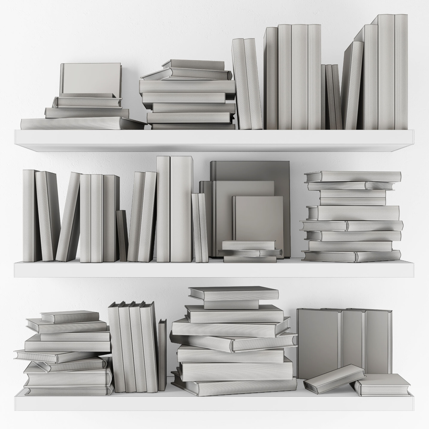 ArtStation - Bookshelf collection 01 | Resources