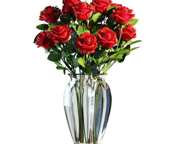 ArtStation - 3D Model / Flower Set 03 / Red Roses Bouquet | Resources