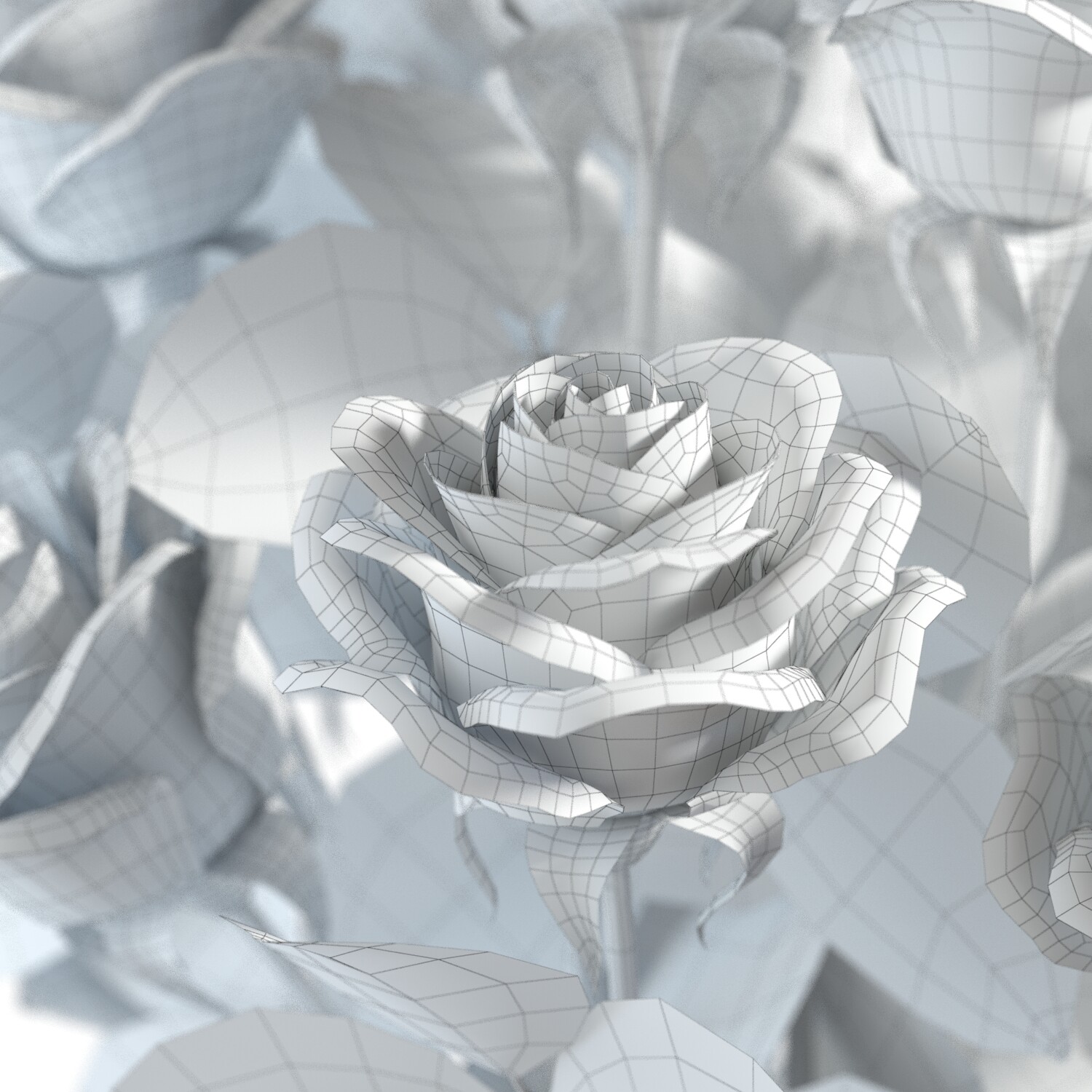 ArtStation - 3D Model / Flower Set 03 / Red Roses Bouquet | Resources