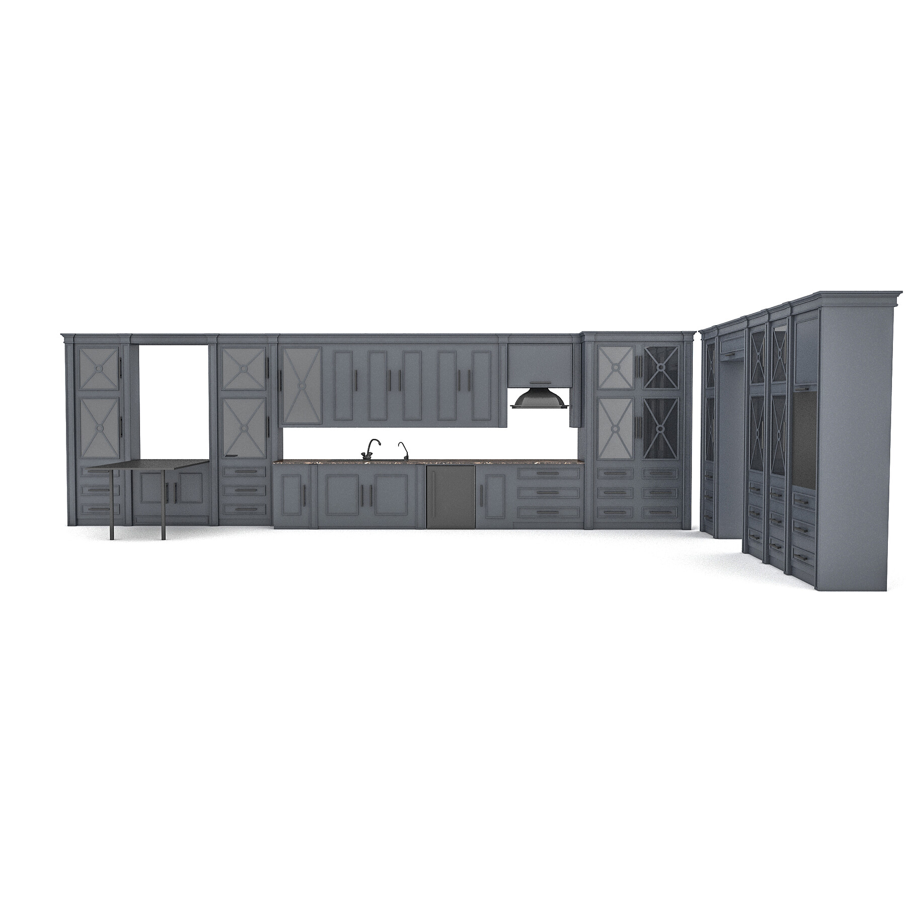 ArtStation - ready-made modern kitchen 3D model | Game Assets