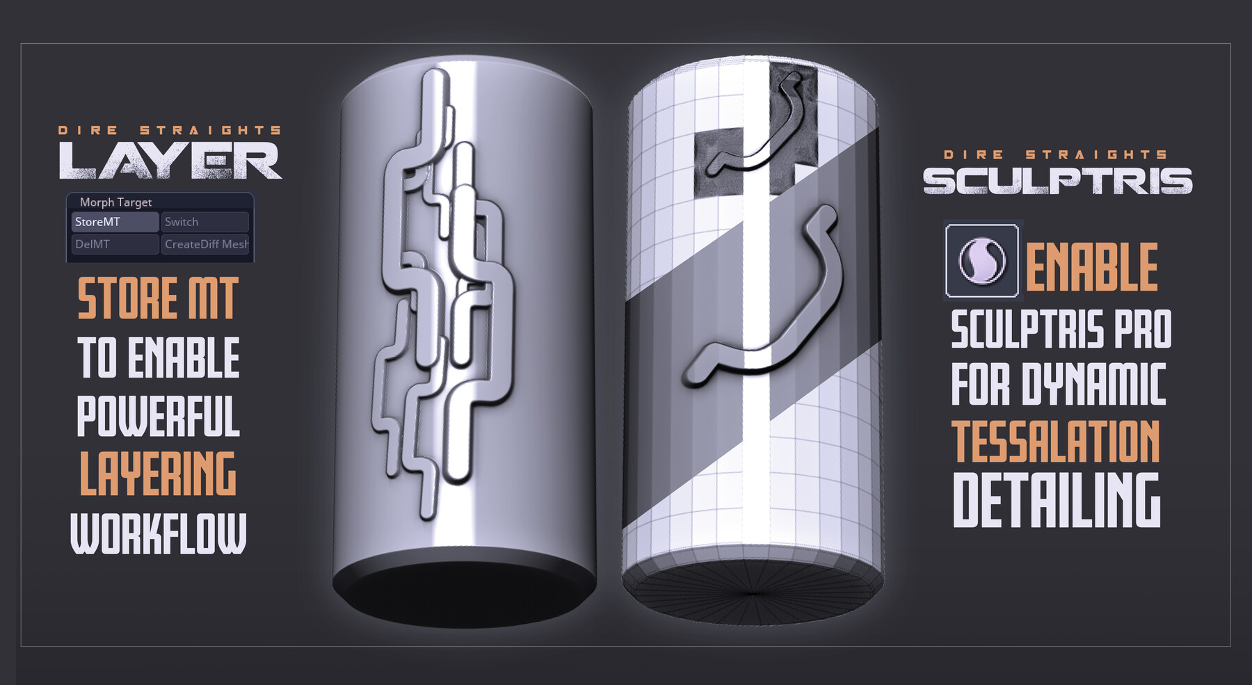 ArtStation - Dire Straights: ZBrush Panel Line Presets | Brushes