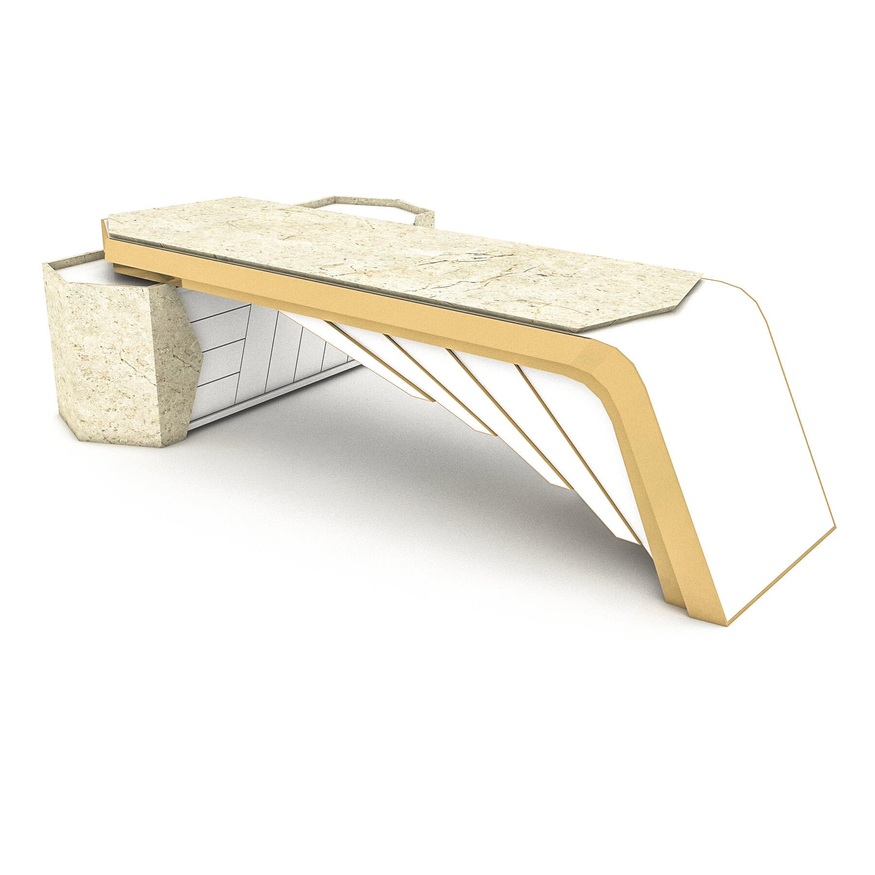 ArtStation - 3D boss table | Game Assets