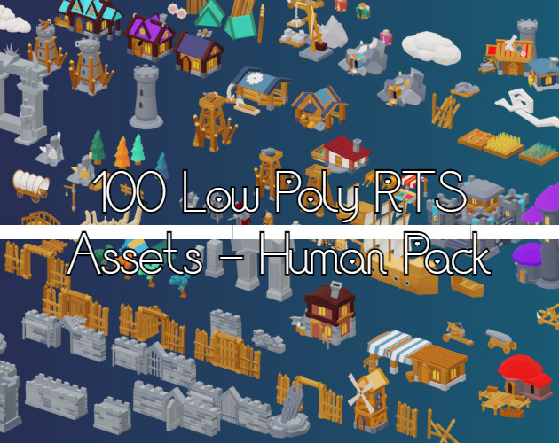 ArtStation - 150 Low Poly Medieval Asset Pack[Human] | Game Assets