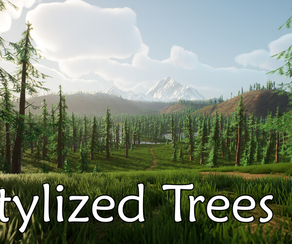 ArtStation - Stylized Trees Pack 2 | Game Assets