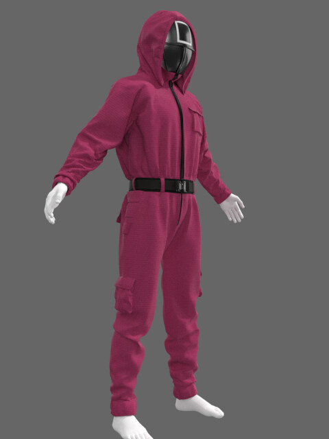 ArtStation - Squid Game (uniform jumpsuit) | Game Assets