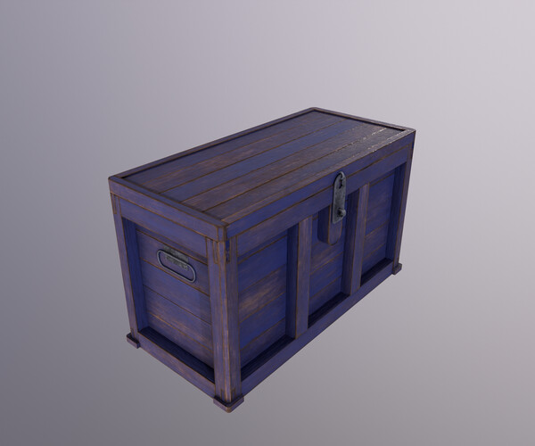 ArtStation - Old wooden Chest Low-poly | Resources