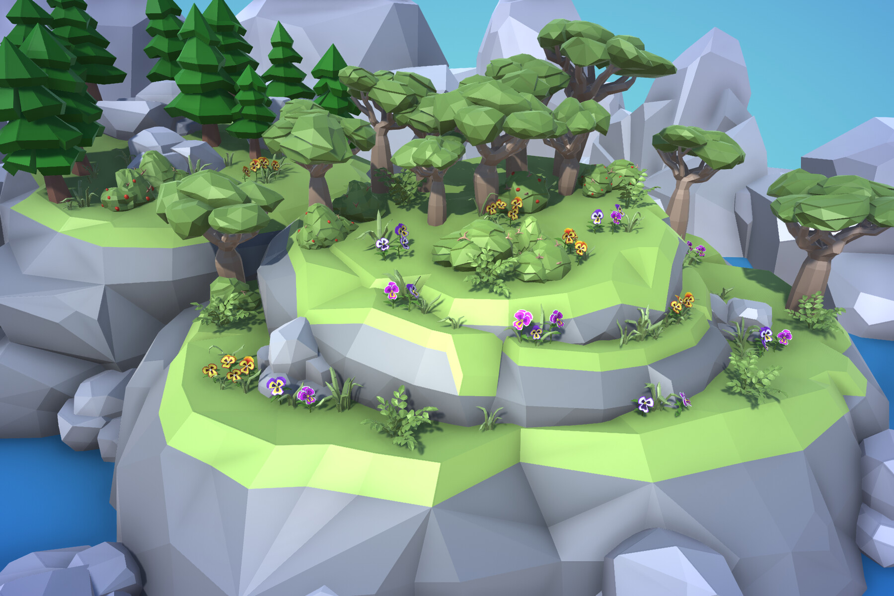 ArtStation - Ultimate Low Poly Nature Pack | Game Assets