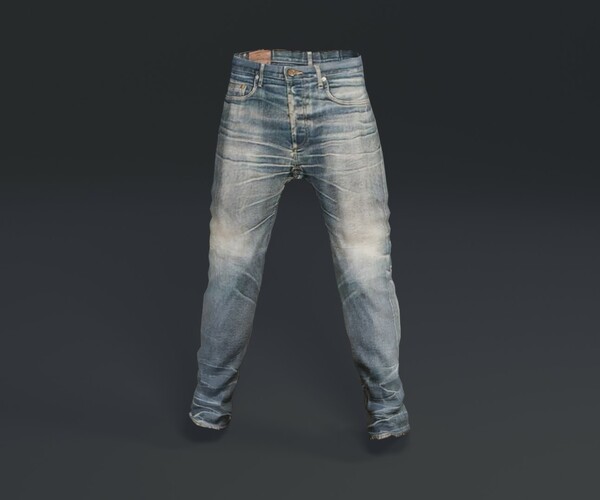 ArtStation - Demin Jeans (Game Ready / 2K PBR) | Game Assets
