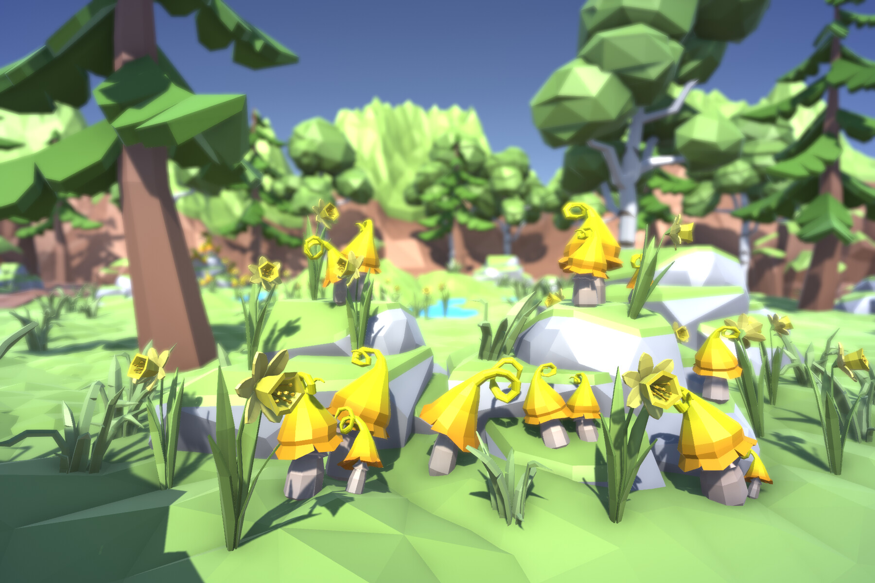 ArtStation - Free Low Poly Nature Forest | Game Assets