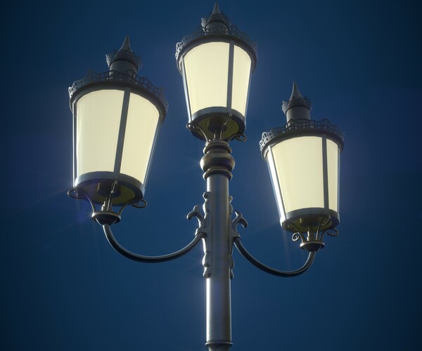 ArtStation - Street Lamp 3D | Game Assets