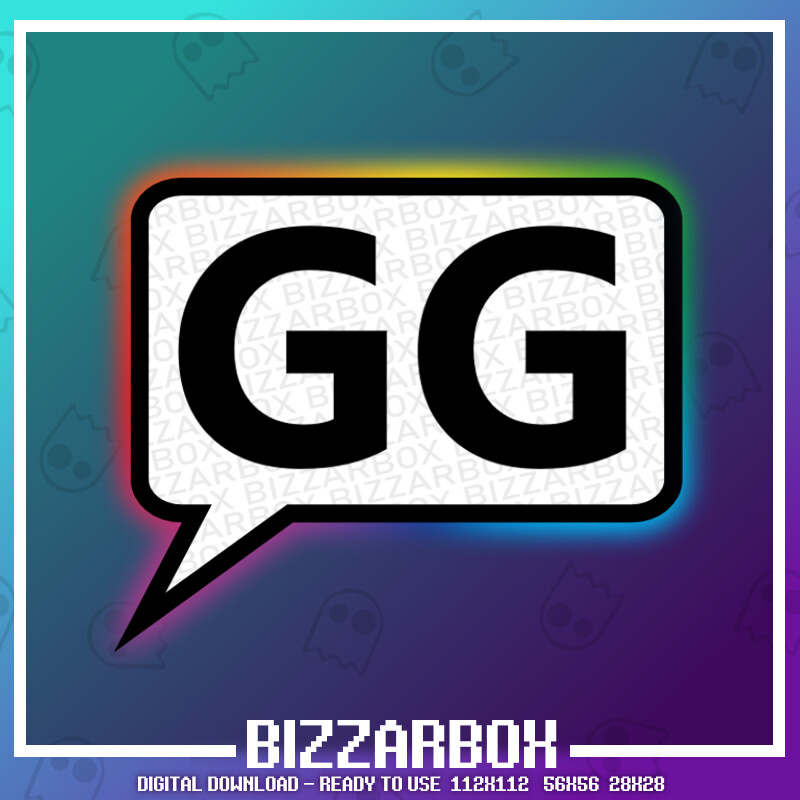 ArtStation - Twitch Emote: GG Chat Bubble | Artworks