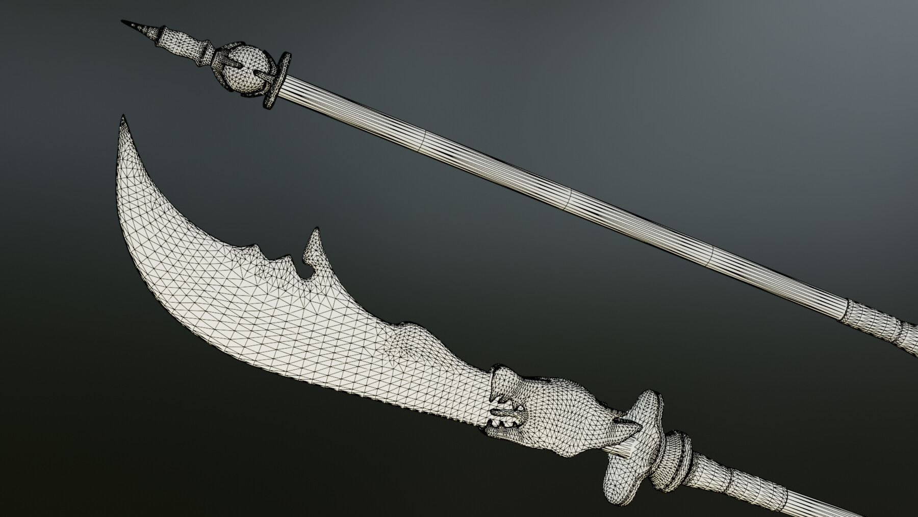 ArtStation - Glaive 3D model with PBR textures 3D model | Game Assets
