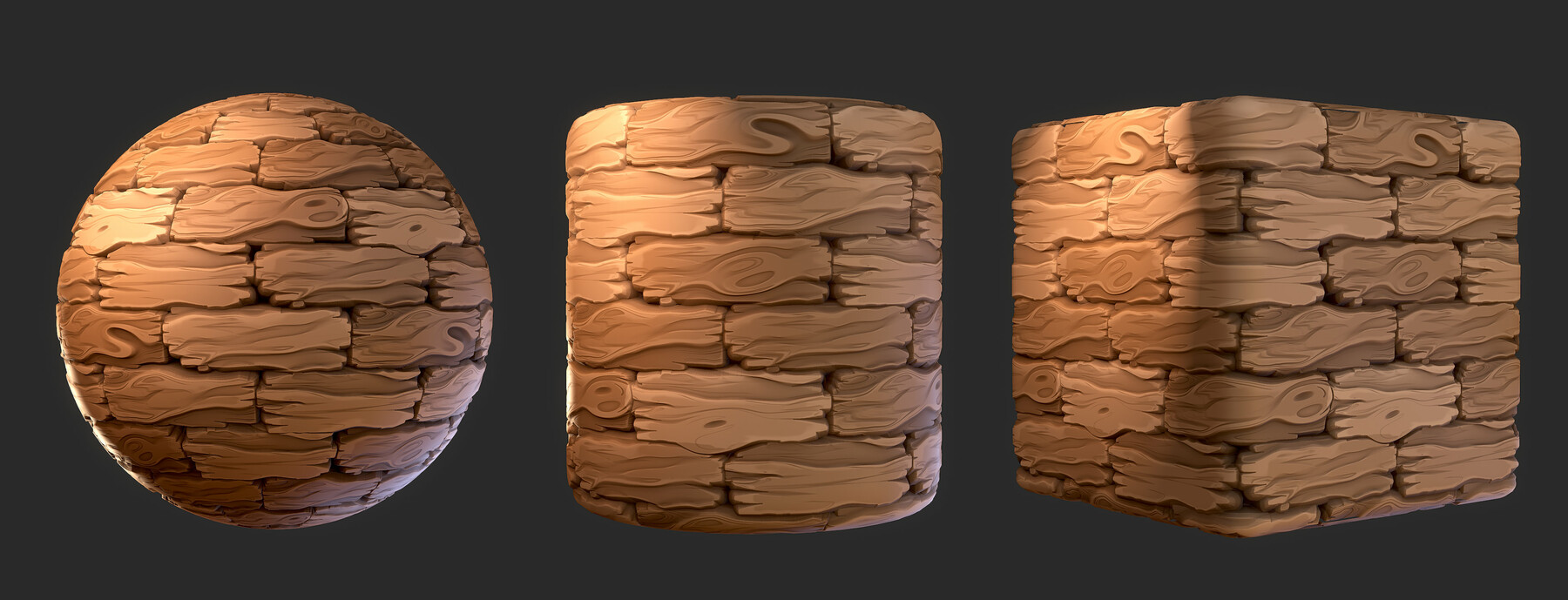 ArtStation - Stylized Wood and Pattern - Substance Designer | Game Assets