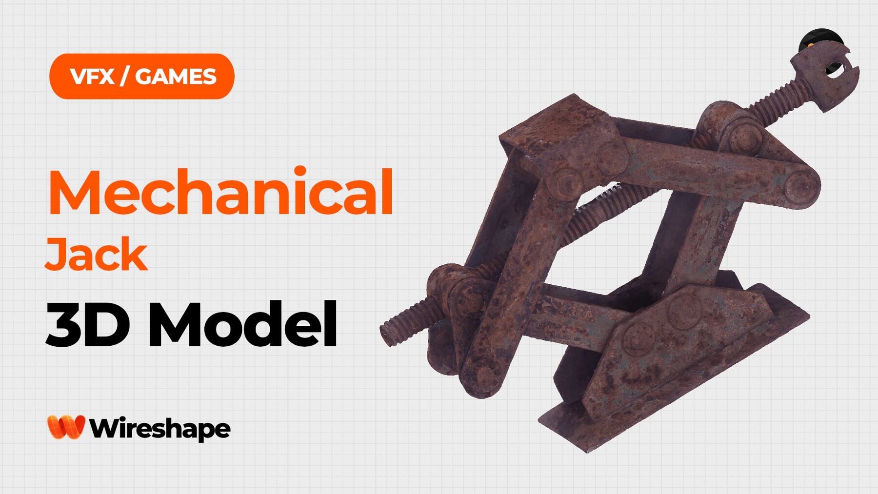 ArtStation - Mechanical Jack Raw Scanned 3D Model | Resources