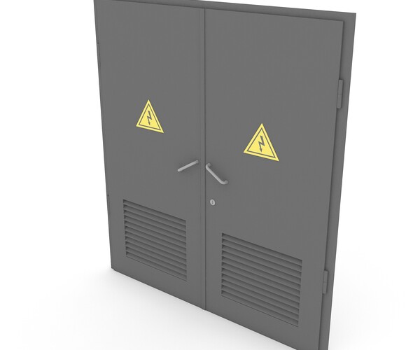 ArtStation - electrical transformer gate 3D model | Game Assets