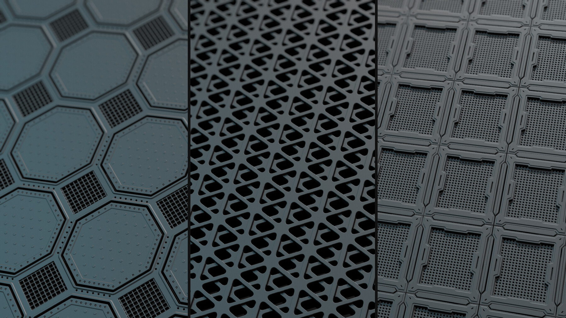 ArtStation - 65 Hardsurface Pattern - vol 01 | Game Assets