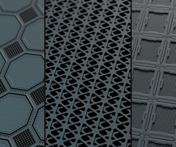 ArtStation - 65 Hardsurface Pattern - vol 01 | Game Assets