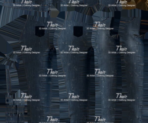 ArtStation - JEANS PANTS | MD, BLENDER, SP, C4D | PROJECT + MAPS + 1 ...