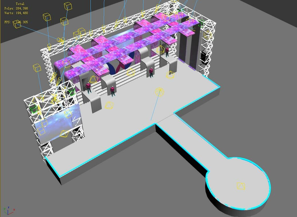 ArtStation - Stage party concert fashion catwalk T station 44 | Resources