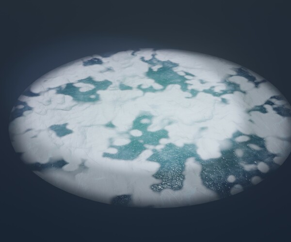 ArtStation - Cartoon Icy Terrain 3D Model | Game Assets