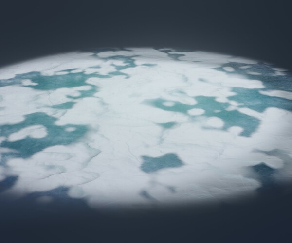 ArtStation - Cartoon Icy Terrain 3D Model | Game Assets