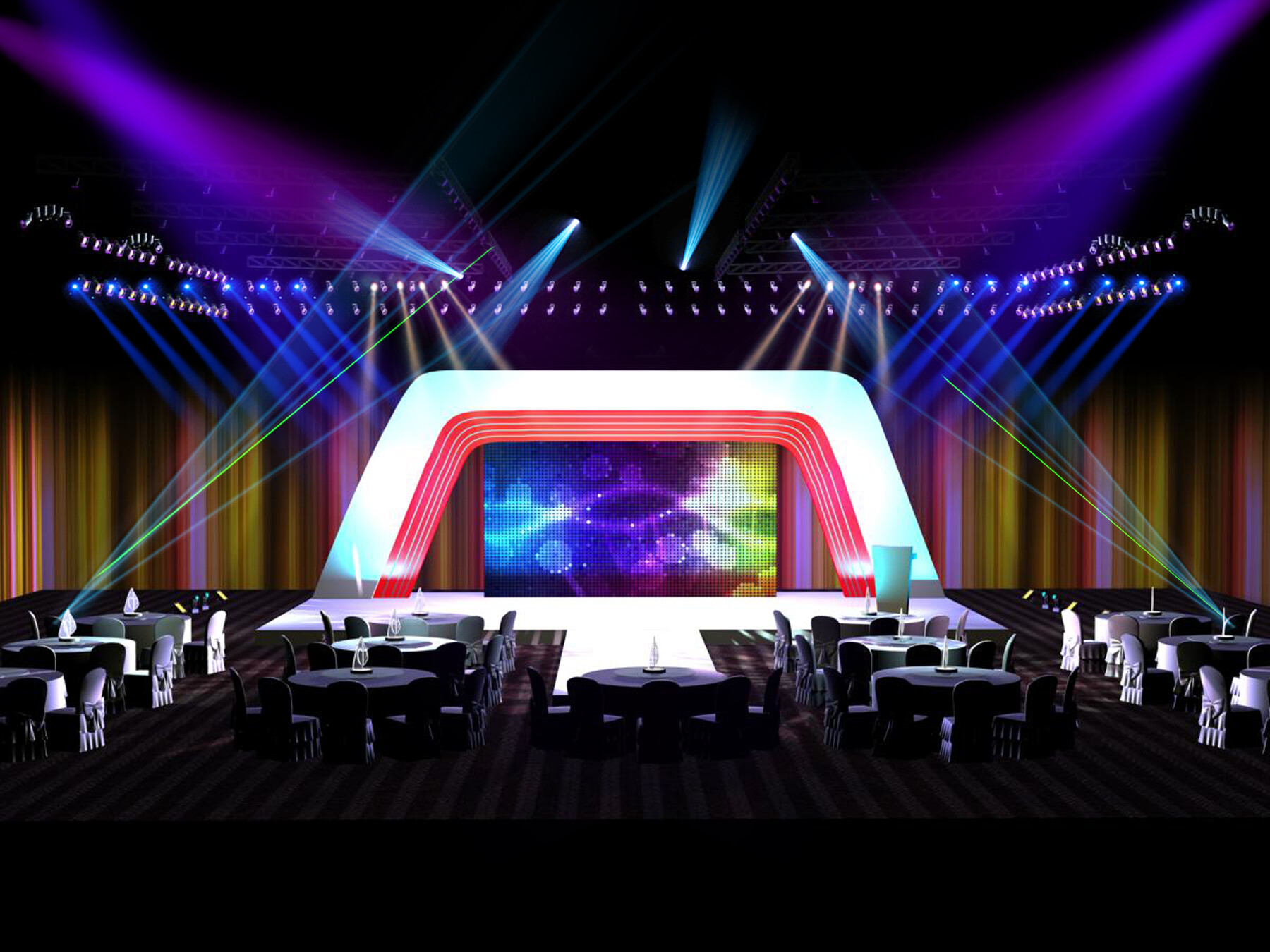 ArtStation - Stage party concert fashion catwalk T station 111 | Resources