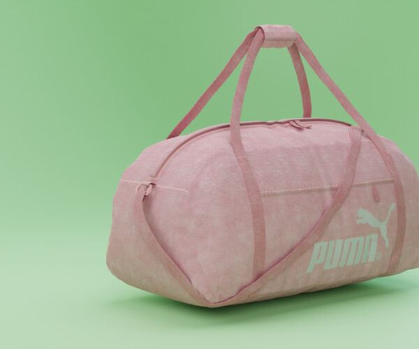 ArtStation - Sports, Equipment, Bag sports pink (polygonal 3D model ...