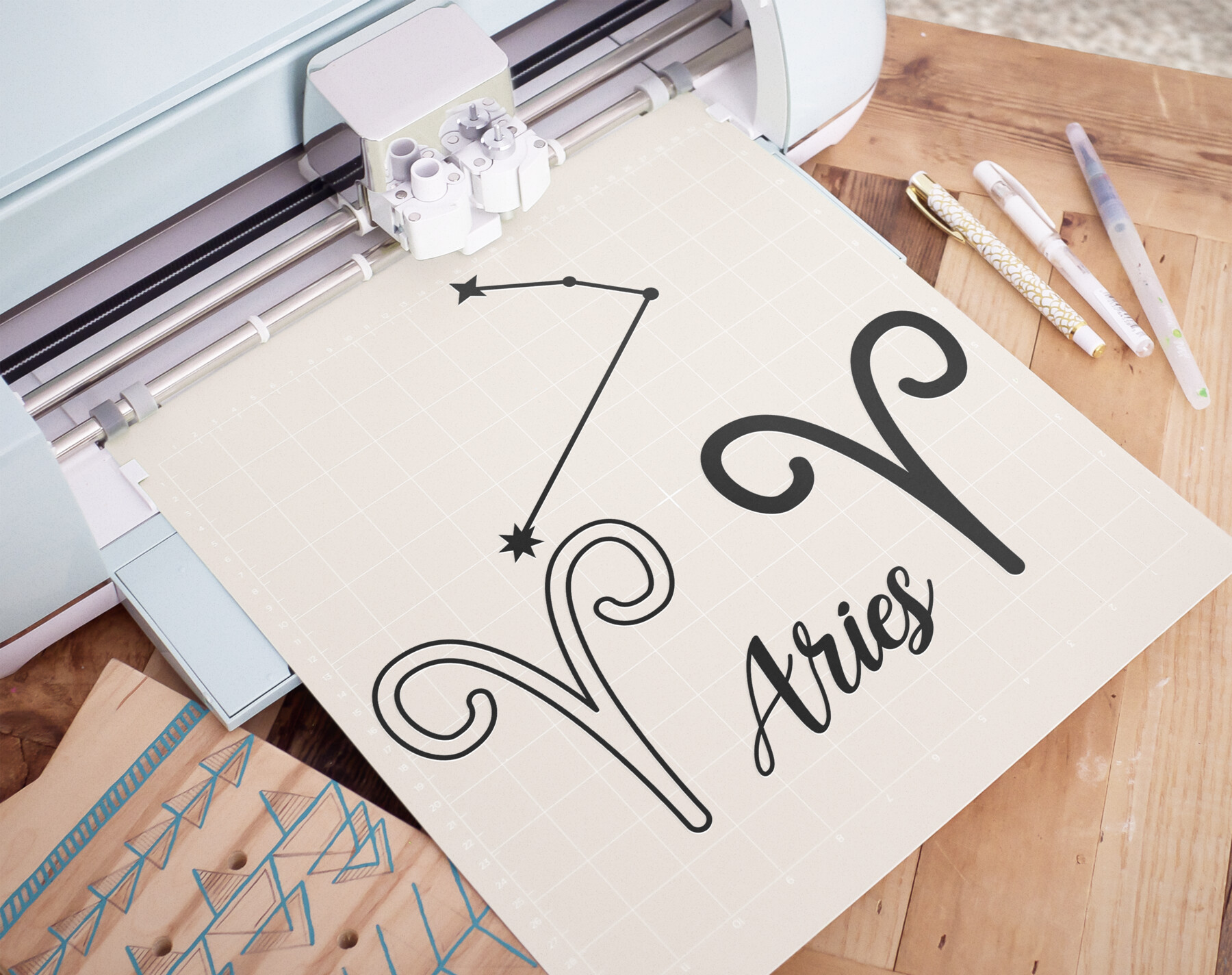 ArtStation - Aries Zodiac Icons and Constellation Cut File Bundle svg ...