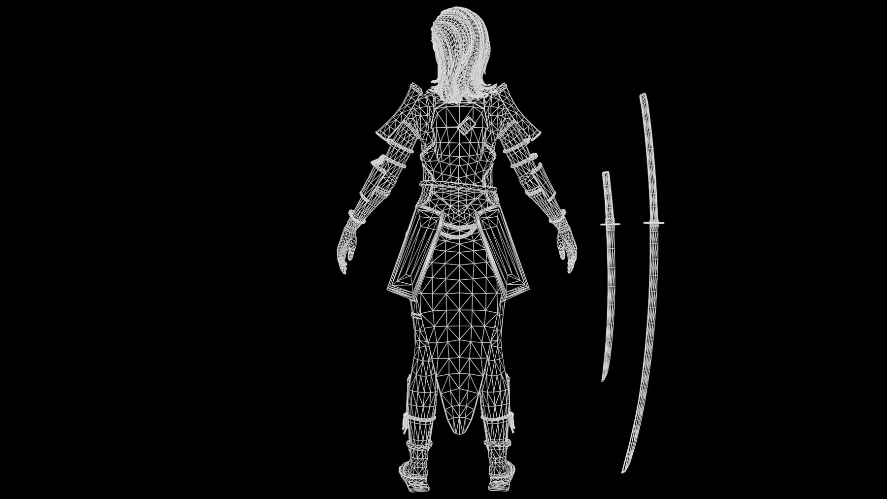 ArtStation - Samurai Girl Game ready | Game Assets