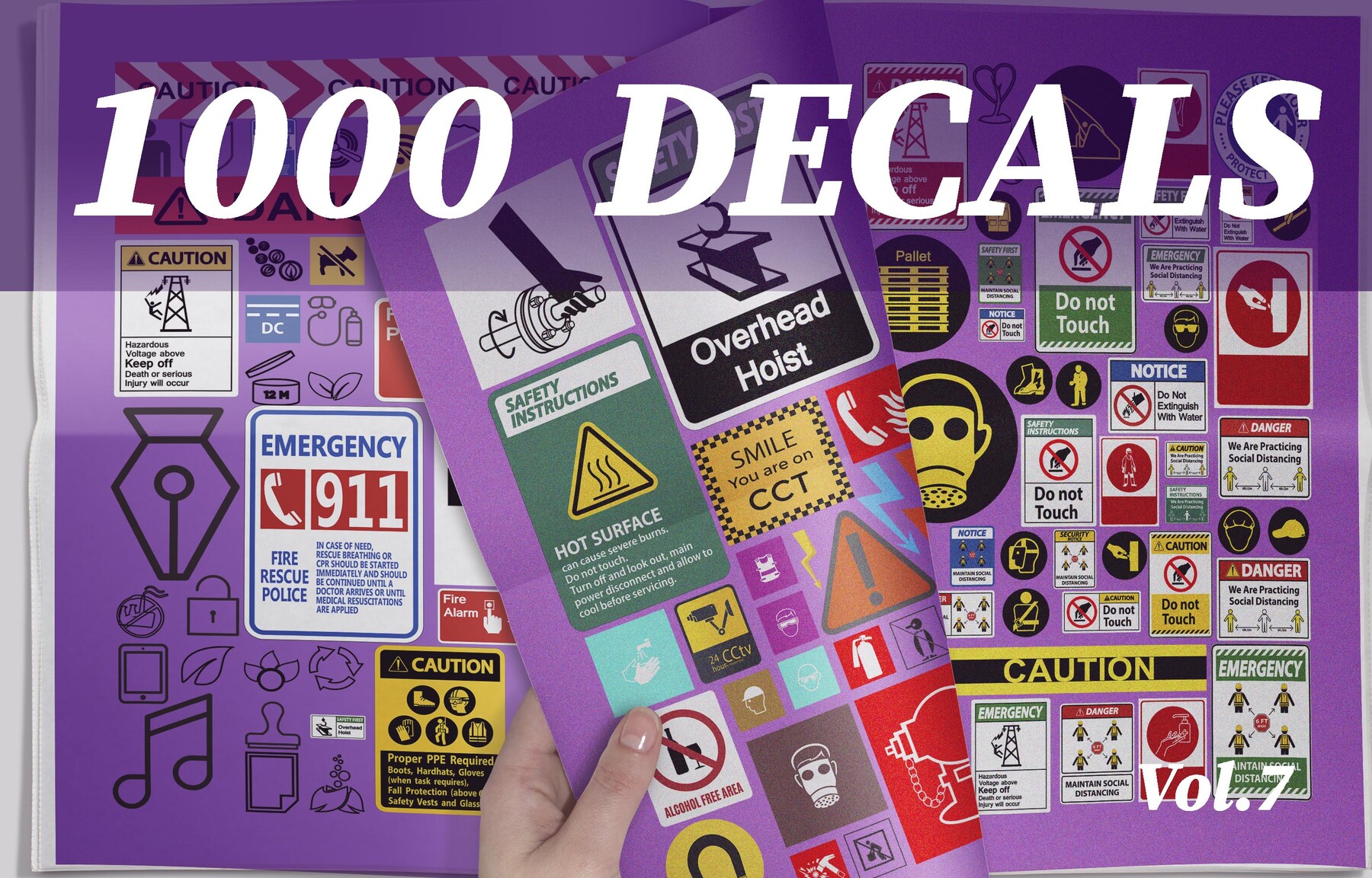 ArtStation - 1000 Decals vol.7 (Traffic signs, science fiction, logo ...