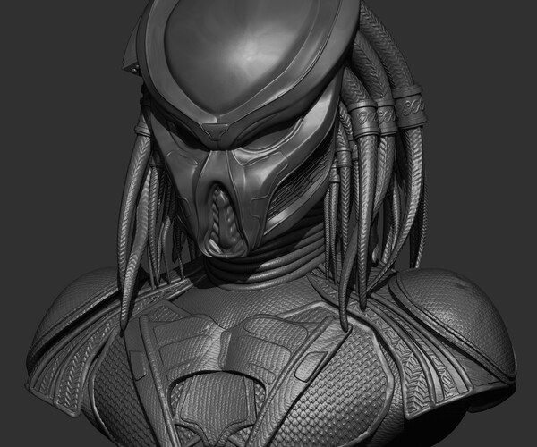 ArtStation - FUGITIVE PREDATOR Bust | Resources