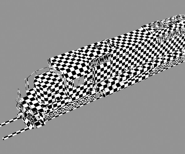 ArtStation - Locomotive EMD SD40-2 Burlington Northern | Resources