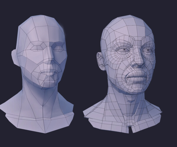 ArtStation - Head Planes Lvl1 & Lvl2 | Resources